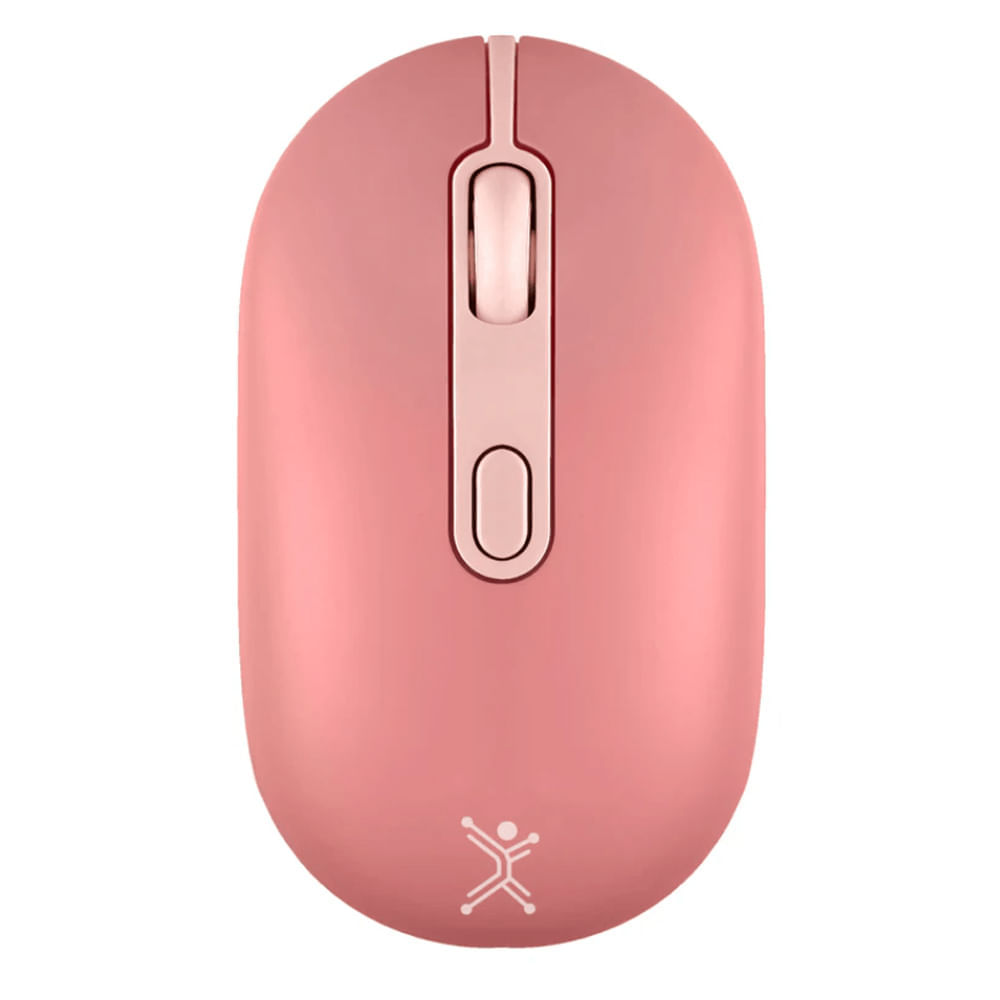 Mouse inalámbrico Perfect Choice, 1600 dpi, recargable, rosa - Coolbox