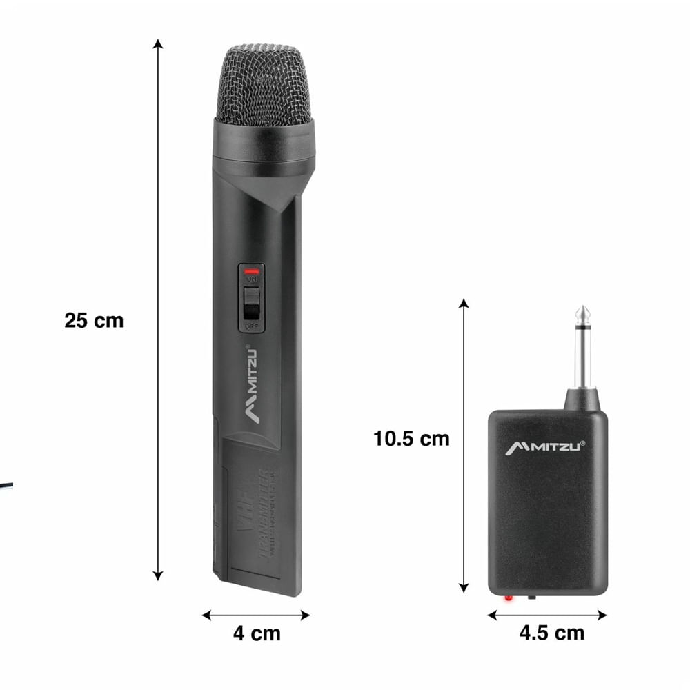 Micrófono Inalámbrico Mitzu 12-1912 Pro 50m - Coolbox