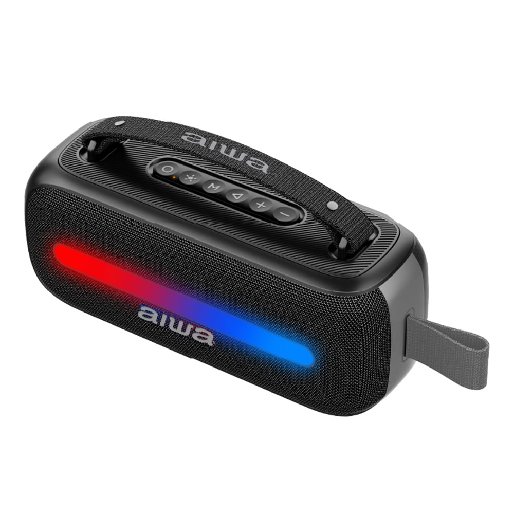 Bocina Aiwa AWS40BT 12W Bluetooth Karaoke RGB - Coolbox